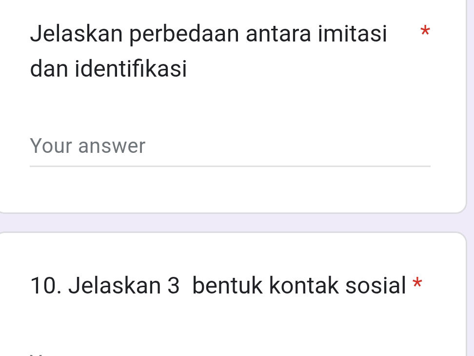 Jelaskan perbedaan antara imitasi dan | StudyX
