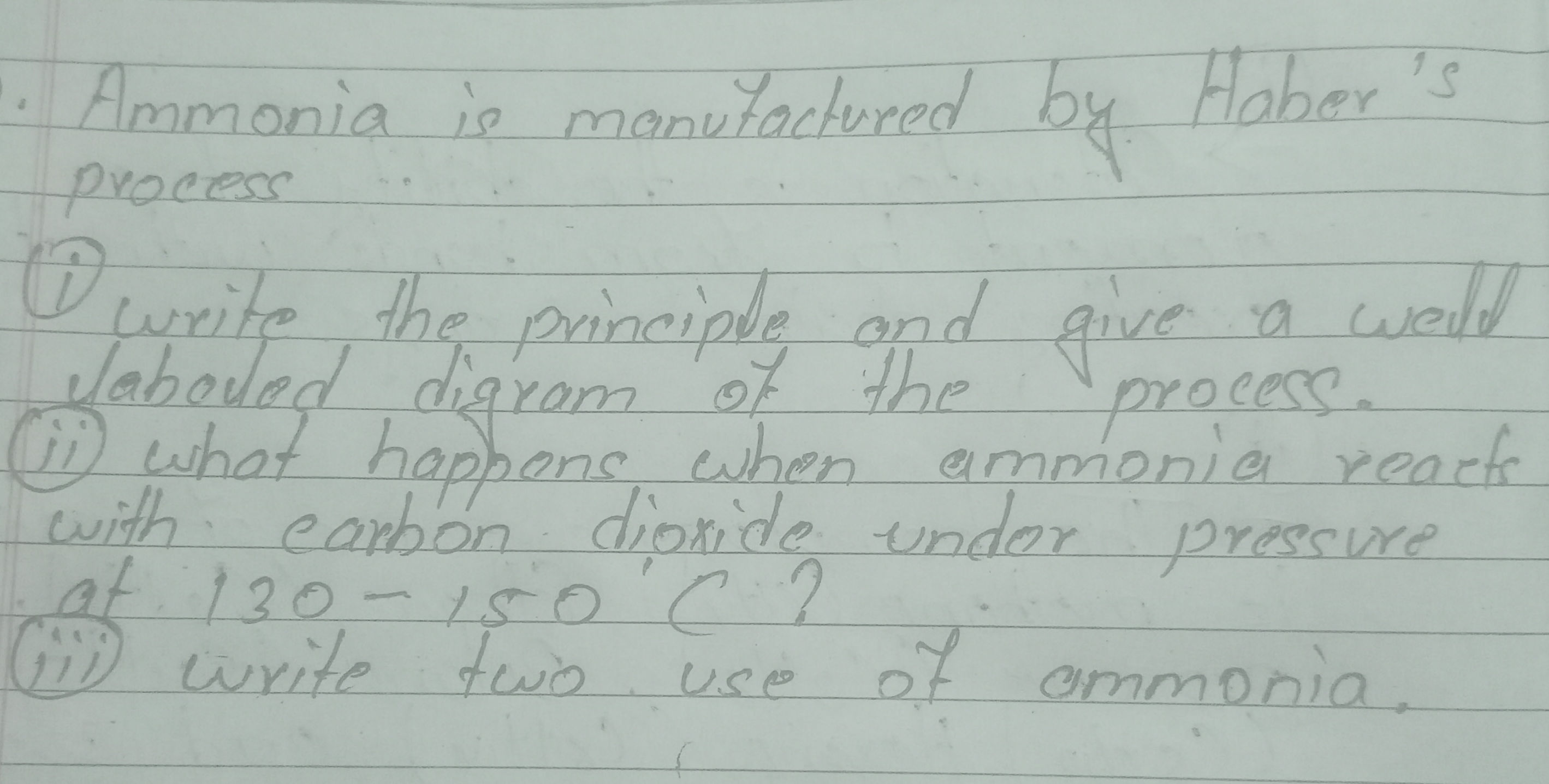 (i) Write the principle and give a well | StudyX