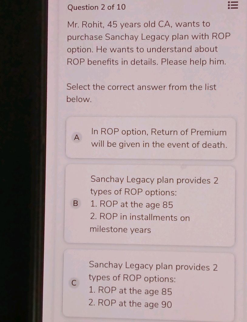 Question 2 of 10 Mr. Rohit, 45 years old | StudyX