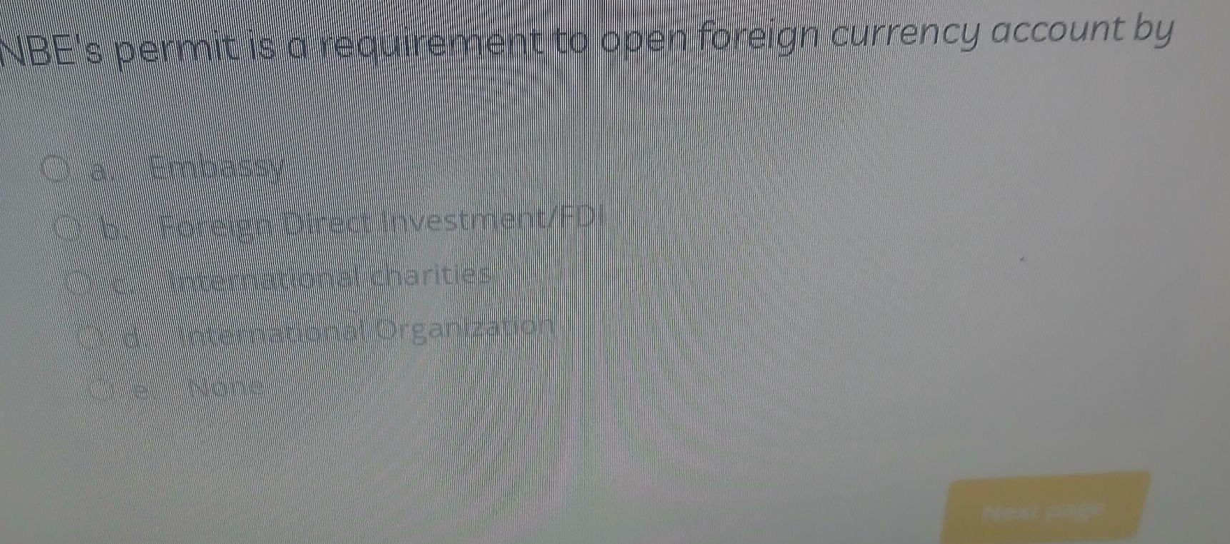 NBE's permit is a requirement to open | StudyX