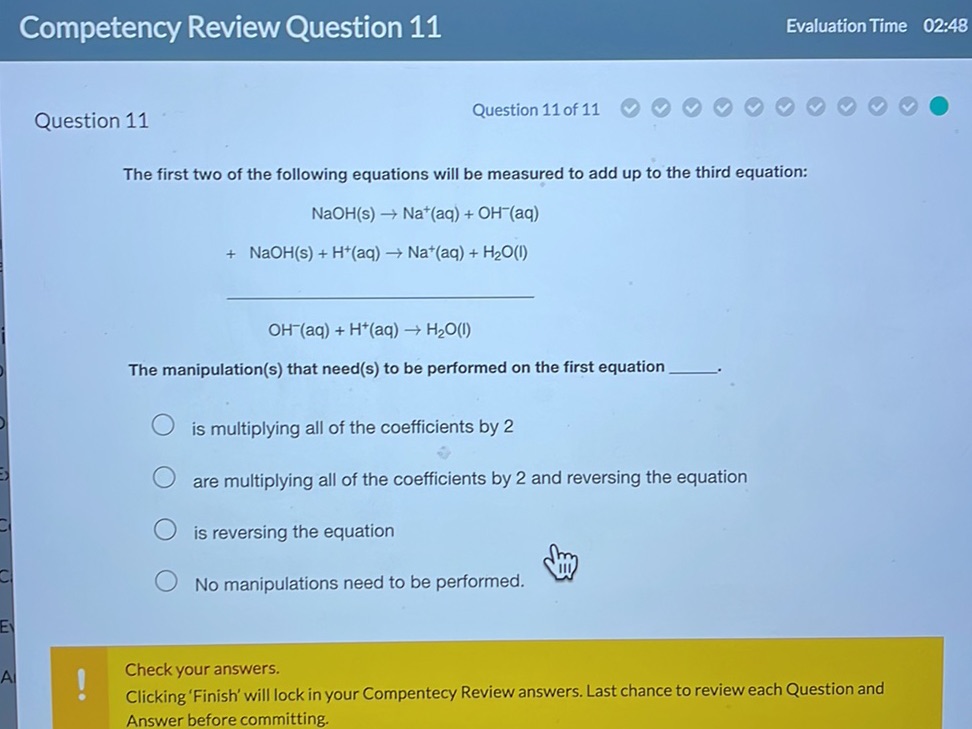 The first two of the following equations | StudyX