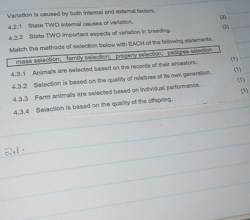 Match the methods of selection below with | StudyX
