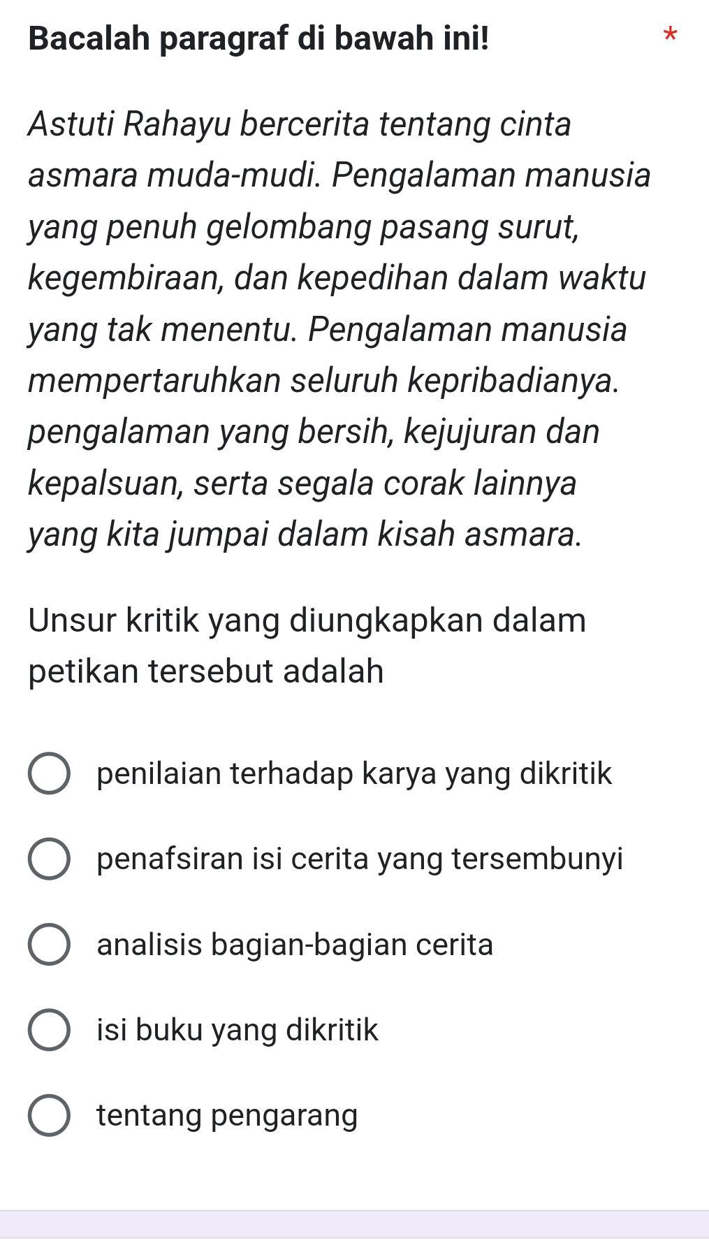 Bacalah paragraf di bawah ini! Astuti | StudyX