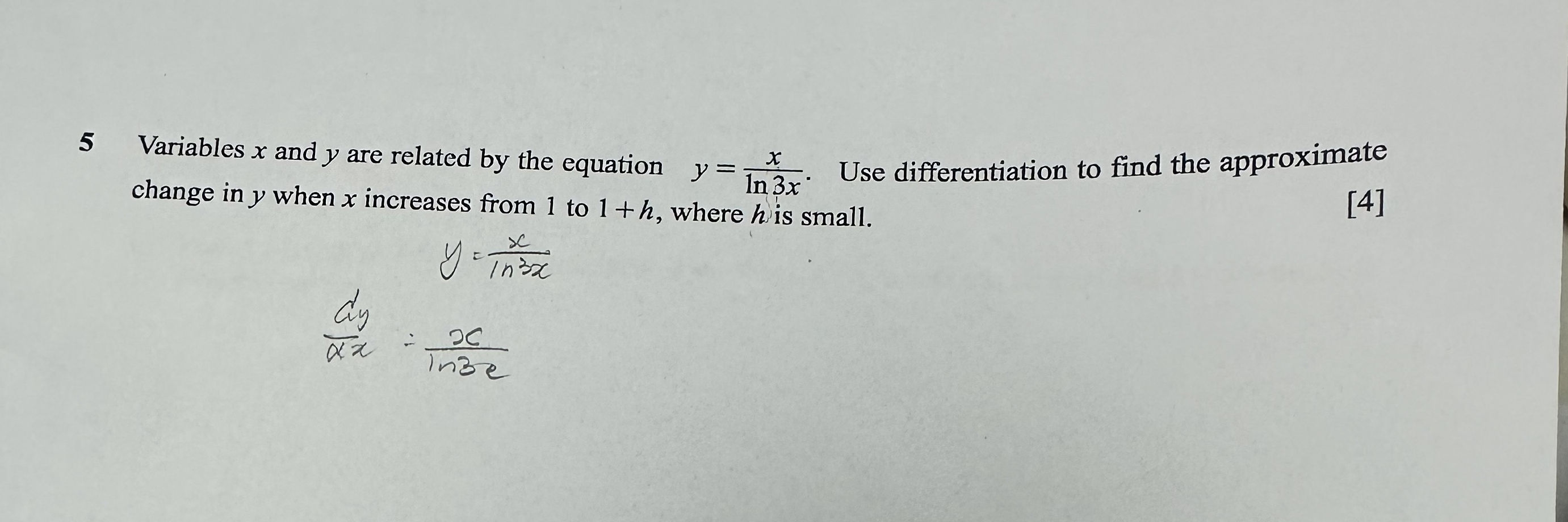 Variables x and y are related by the | StudyX
