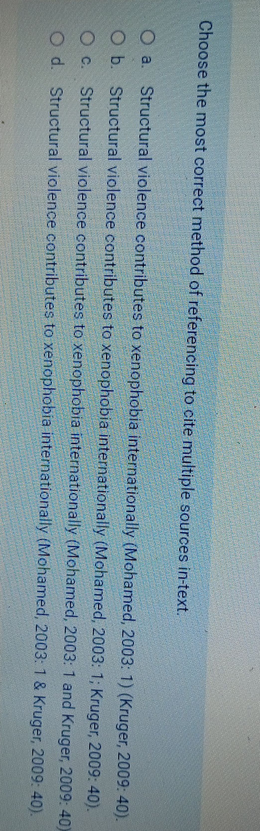 Choose the most correct method of | StudyX