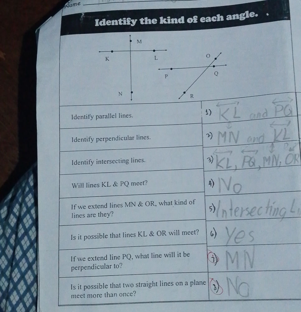 Identify the kind of each angle. Identify | StudyX
