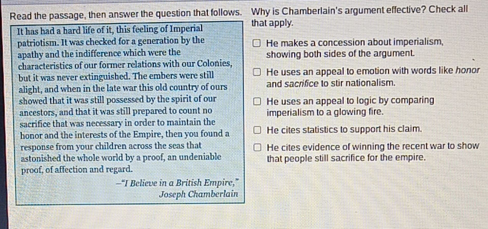 Read the passage, then answer the question | StudyX