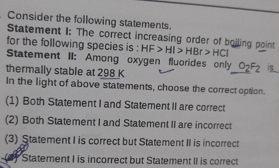 Consider the following statements. | StudyX