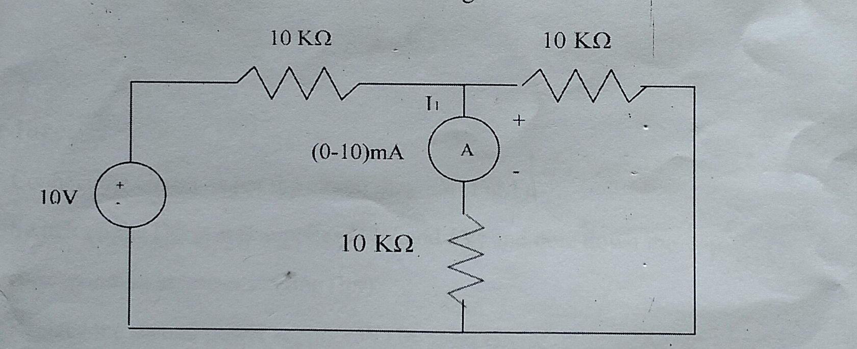 The image shows a circuit diagram with a 10V | StudyX