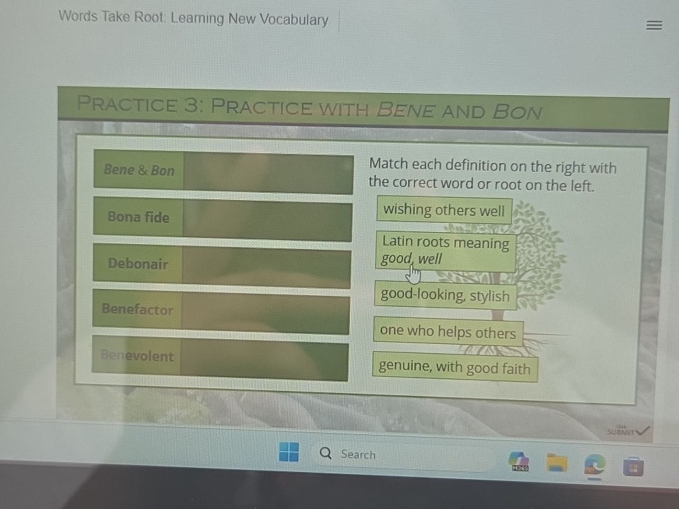 Match each definition on the right with the | StudyX
