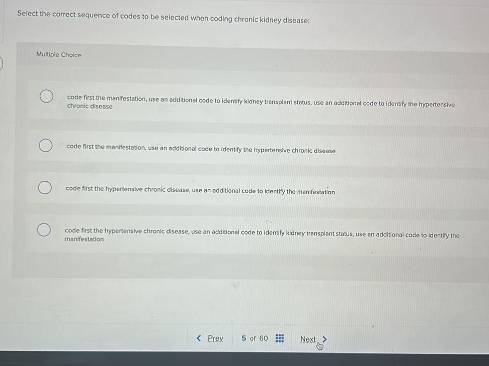 Select the correct sequence of codes to be | StudyX