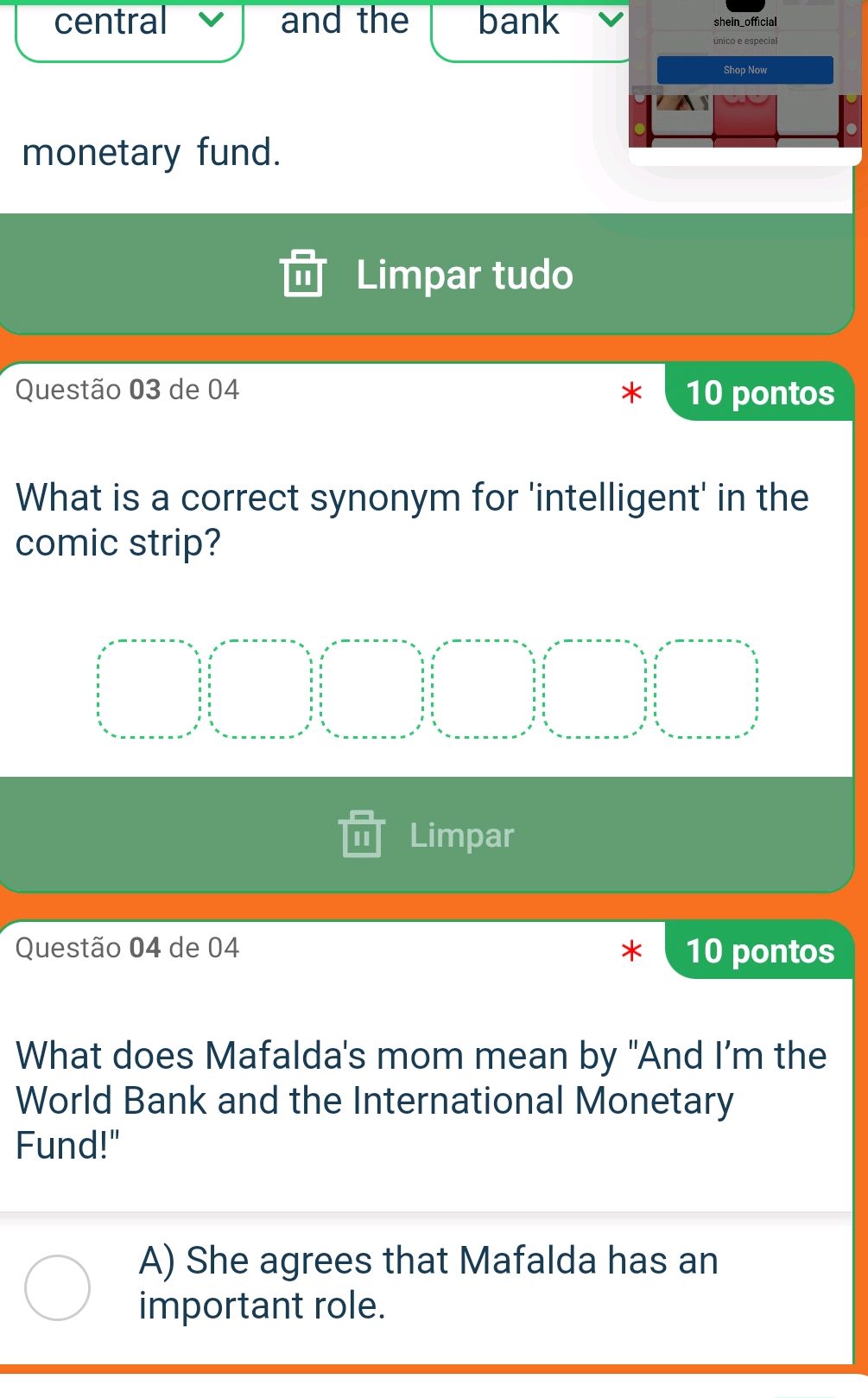 What is a correct synonym for 'intelligent' | StudyX