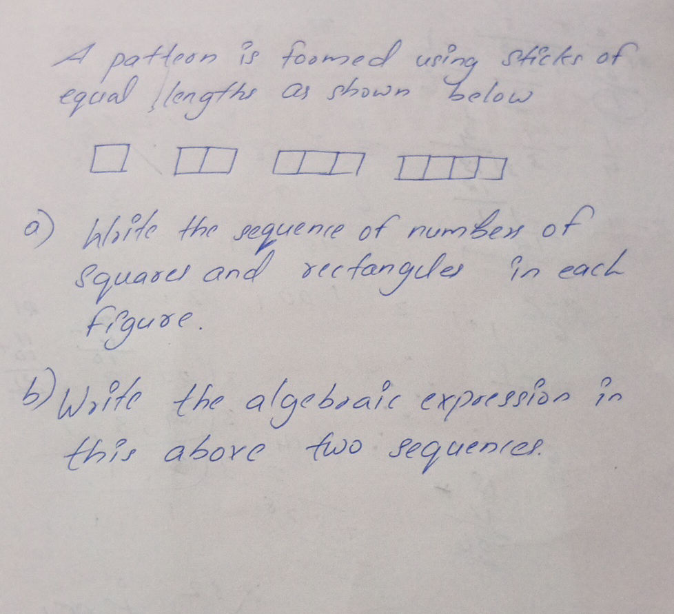 A pattern is formed using sticks of equal | StudyX