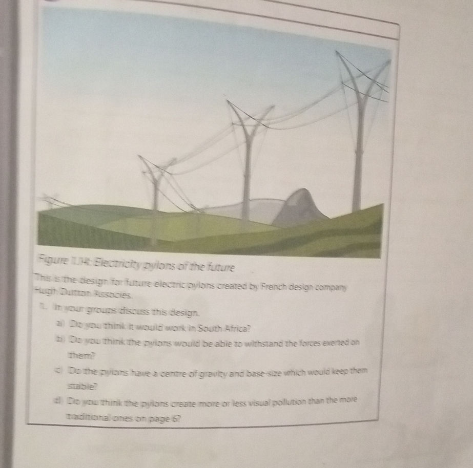 Figure 1.34: Electricity pylons of the | StudyX