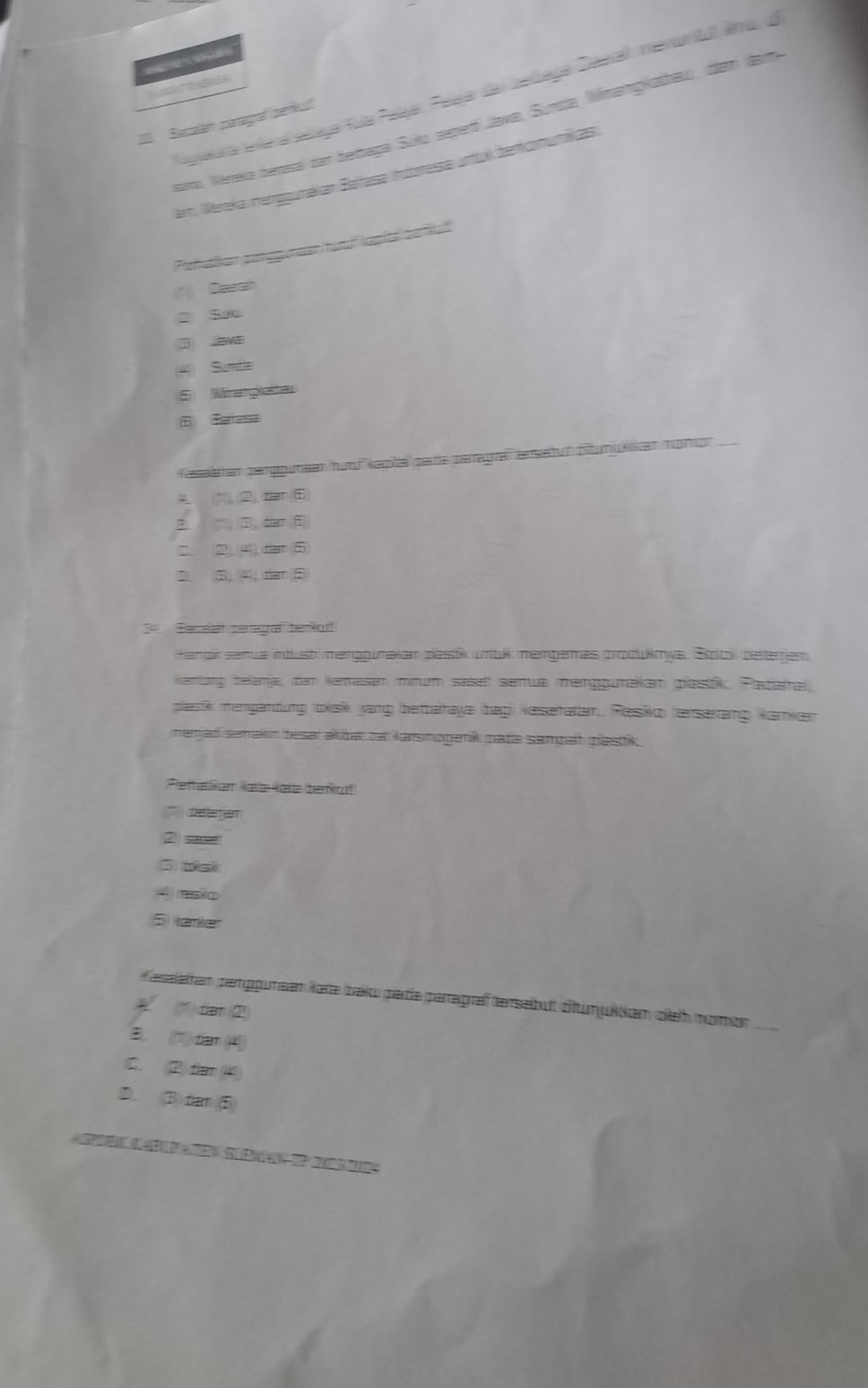 23. Bacalah paragraf berikut. Perhatikan | StudyX