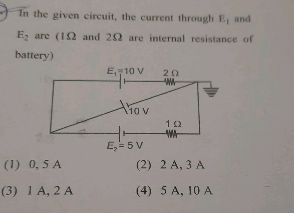 In the given circuit, the current through | StudyX