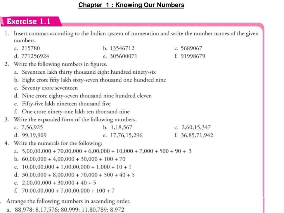 1. Insert commas according to the Indian | StudyX