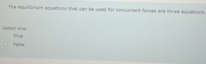The equilibrium equations that can be used | StudyX