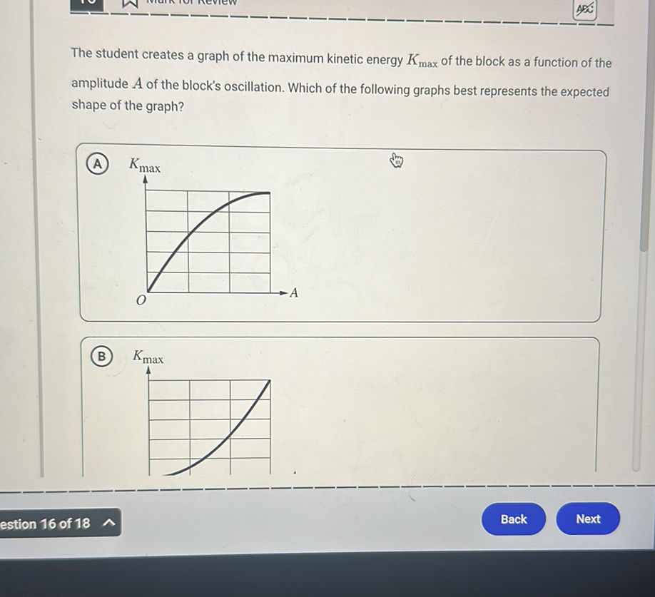 The student creates a graph of the maximum | StudyX