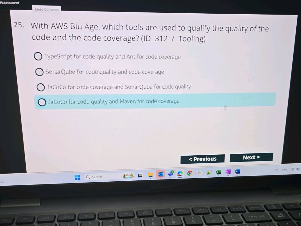 25. With AWS Blu Age, which tools are used | StudyX