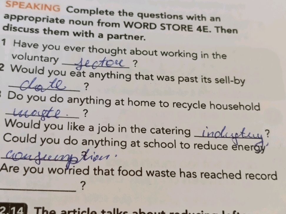 Complete the questions with an appropriate | StudyX