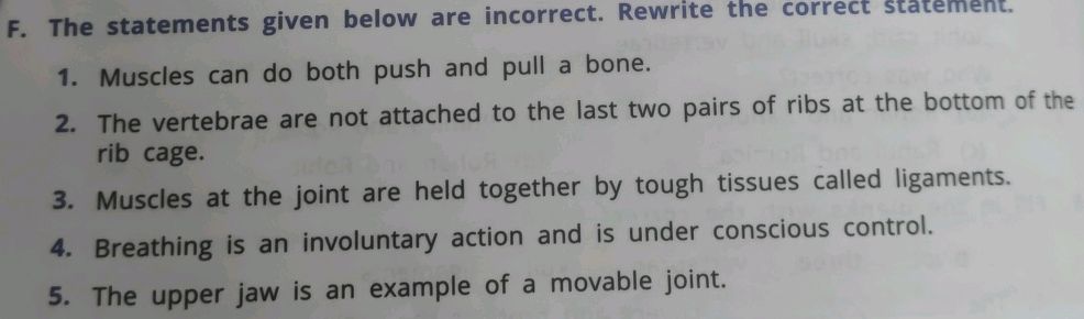 F. The statements given below are incorrect. | StudyX