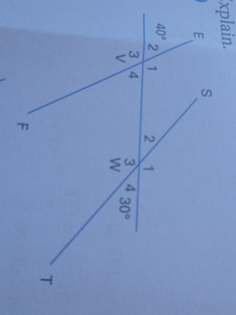 The image shows two intersecting lines and | StudyX