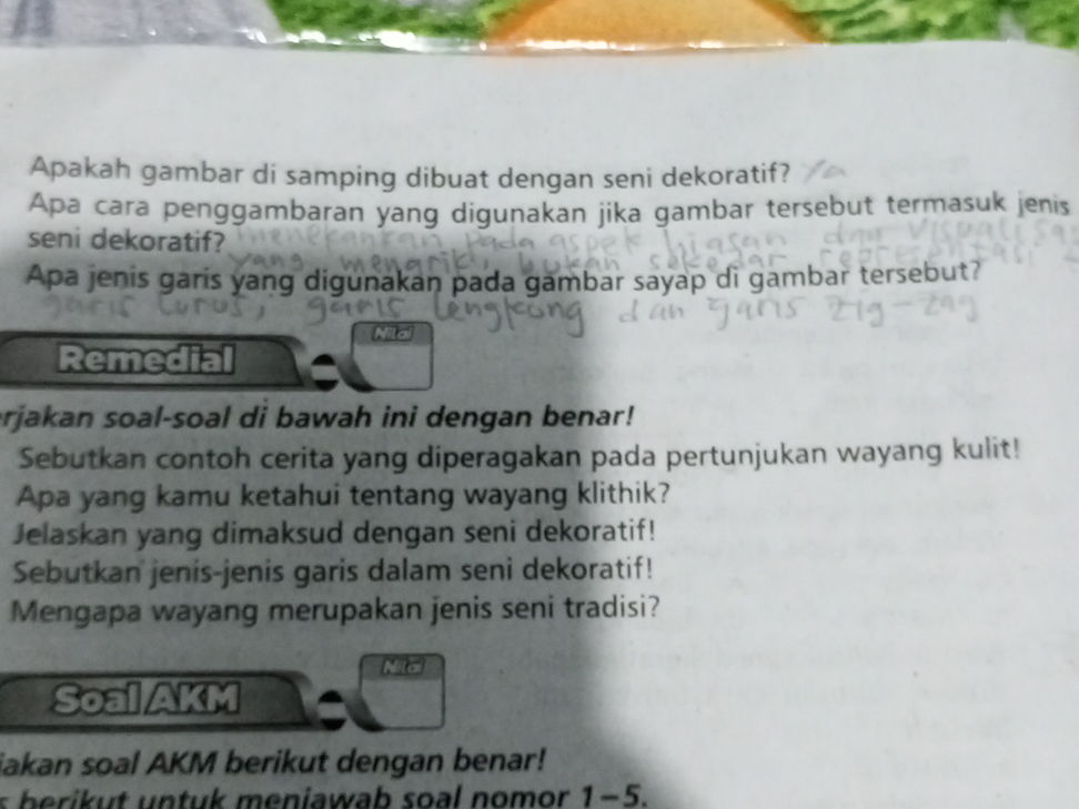 Apakah gambar di samping dibuat dengan seni | StudyX