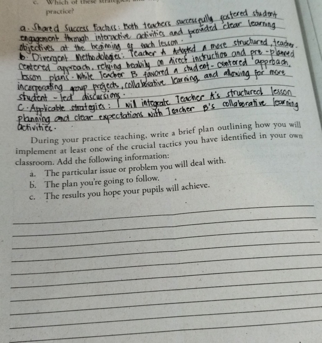 c. Which of these strategies, and why | StudyX