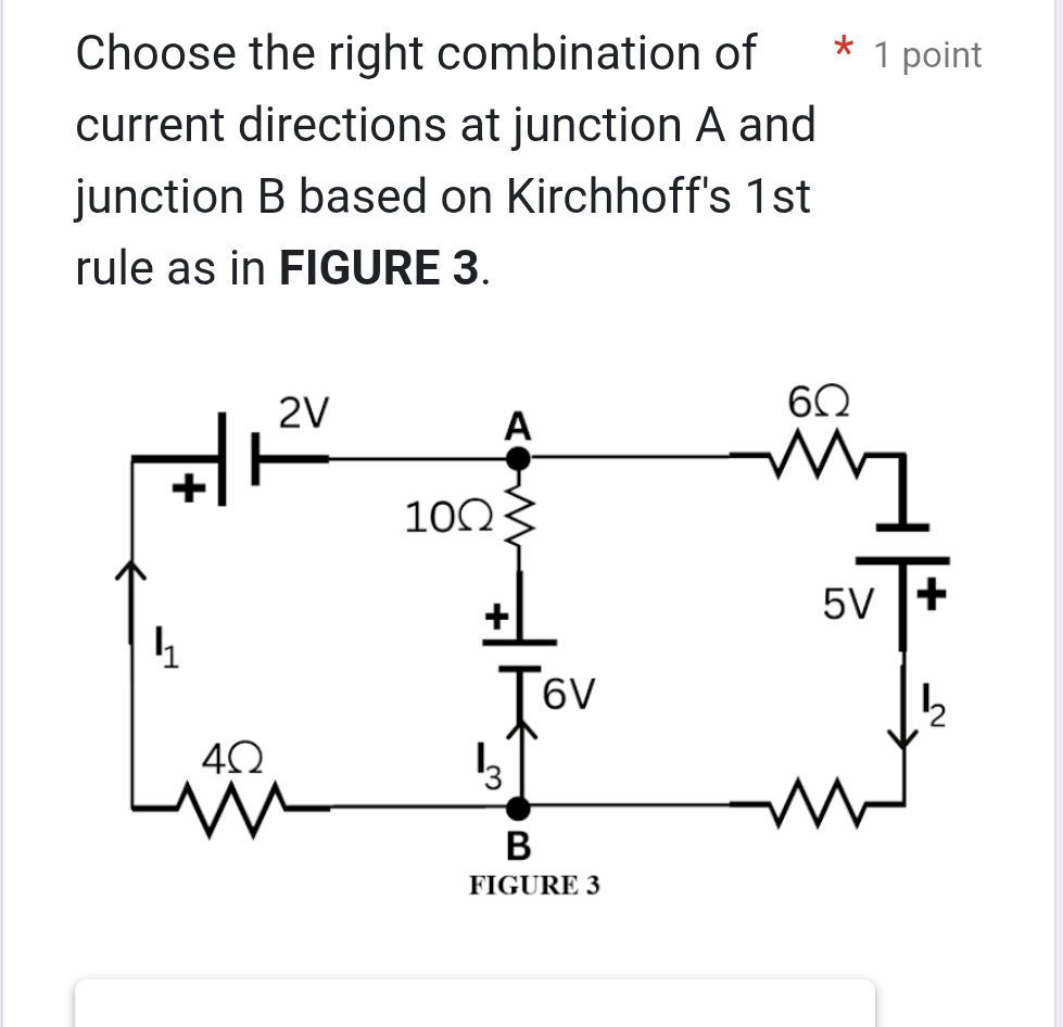 Choose the right combination of current | StudyX