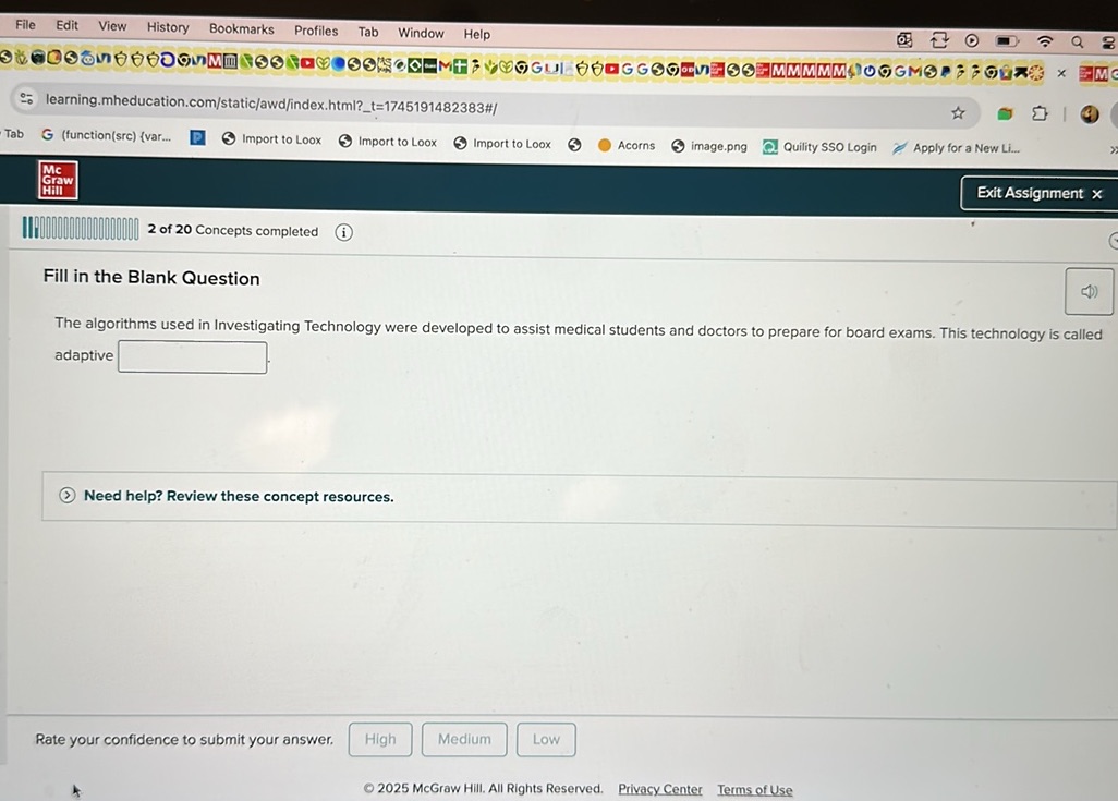Fill in the Blank Question The algorithms | StudyX