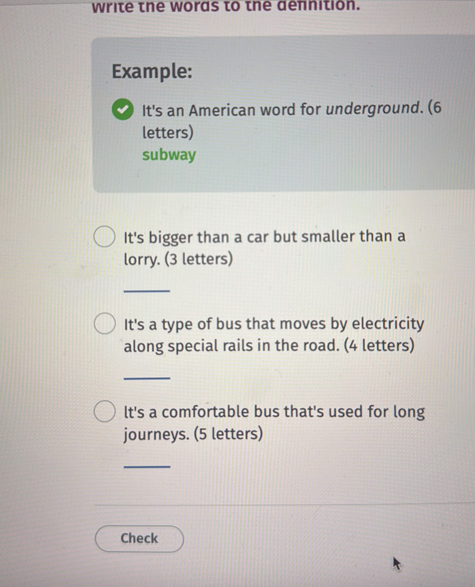 Example: It's an American word for | StudyX