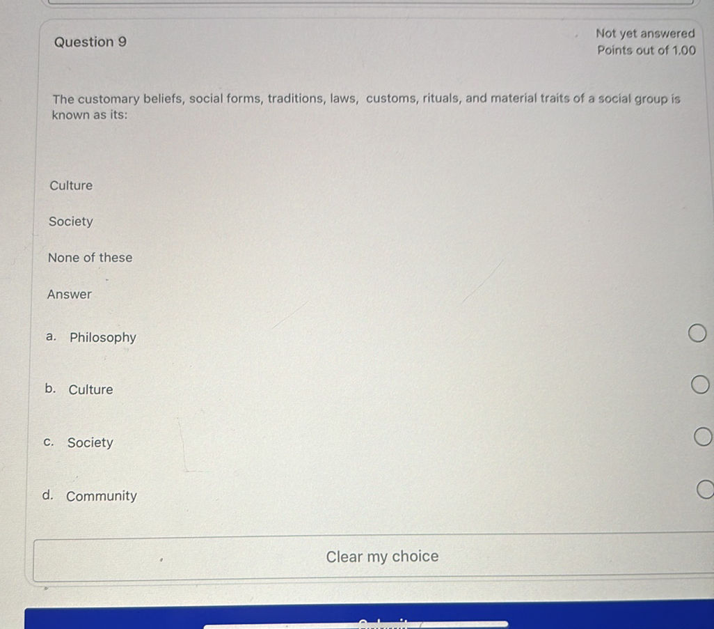 The customary beliefs, social forms, | StudyX
