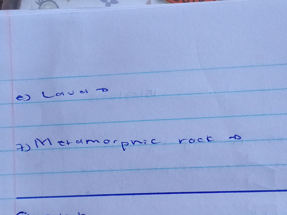 Lava and Metamorphic Rock Identification | StudyX