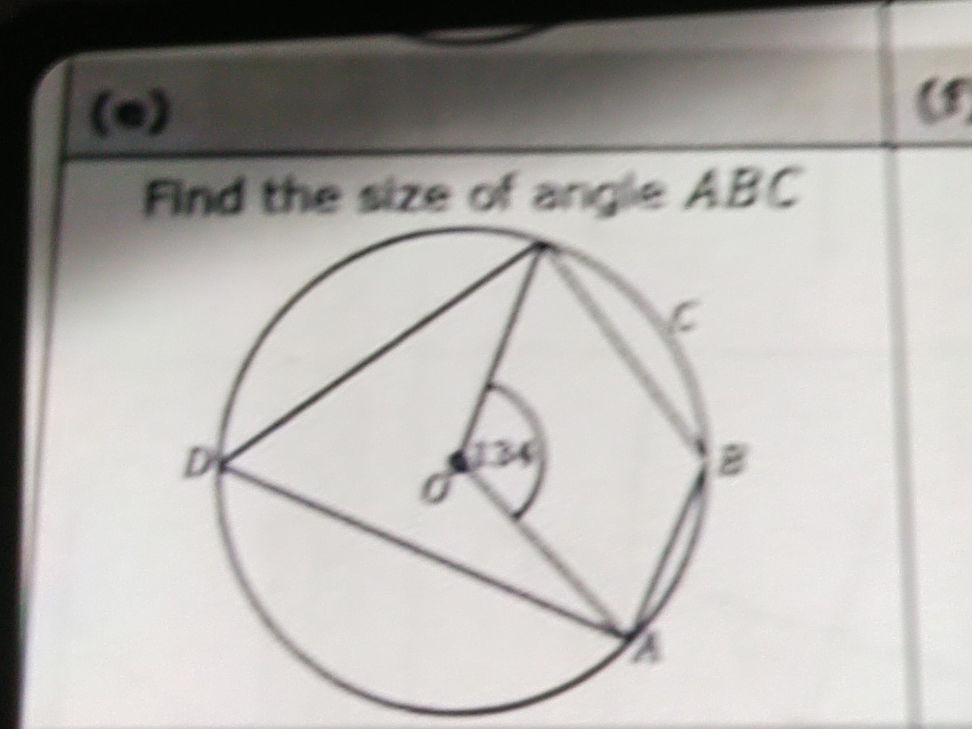 Find the size of angle ABC The image shows | StudyX