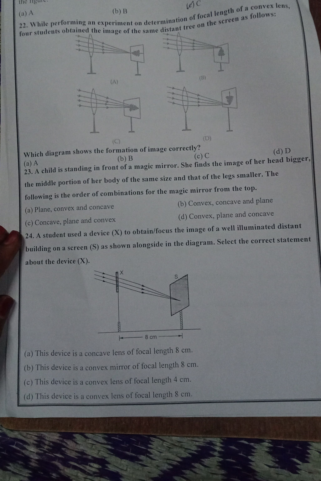 22. While performing an experiment on | StudyX