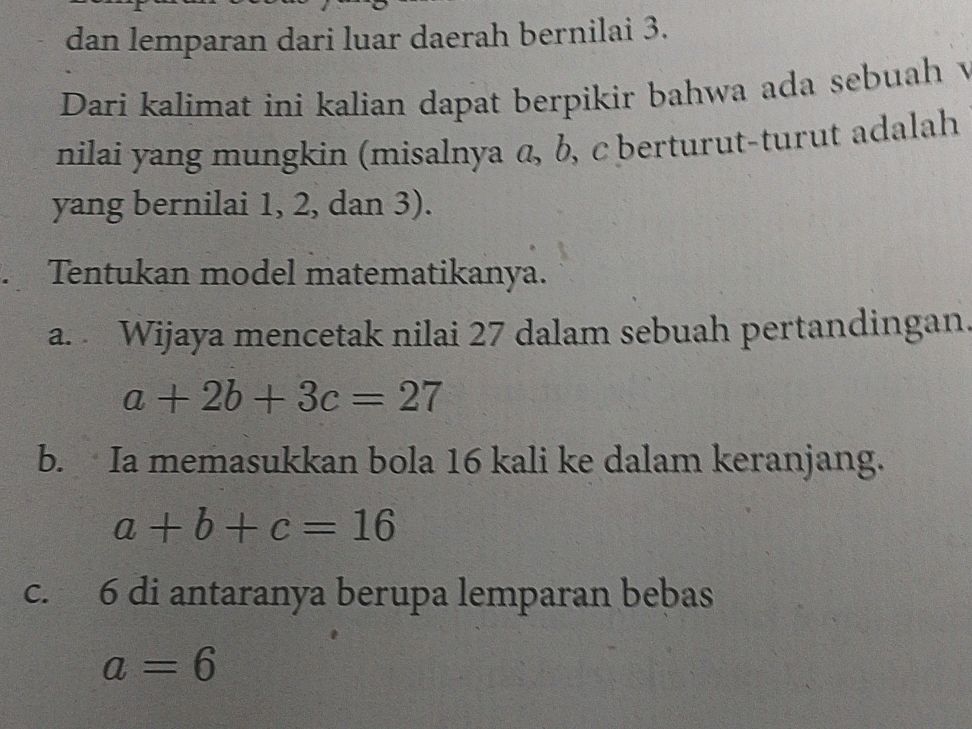 Tentukan model matematikanya. a. Wijaya | StudyX