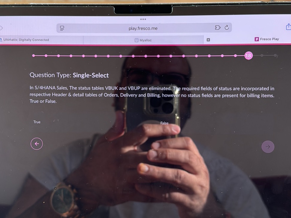 Question Type: Single-Select In S/4HANA | StudyX