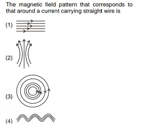 The magnetic field pattern that corresponds | StudyX
