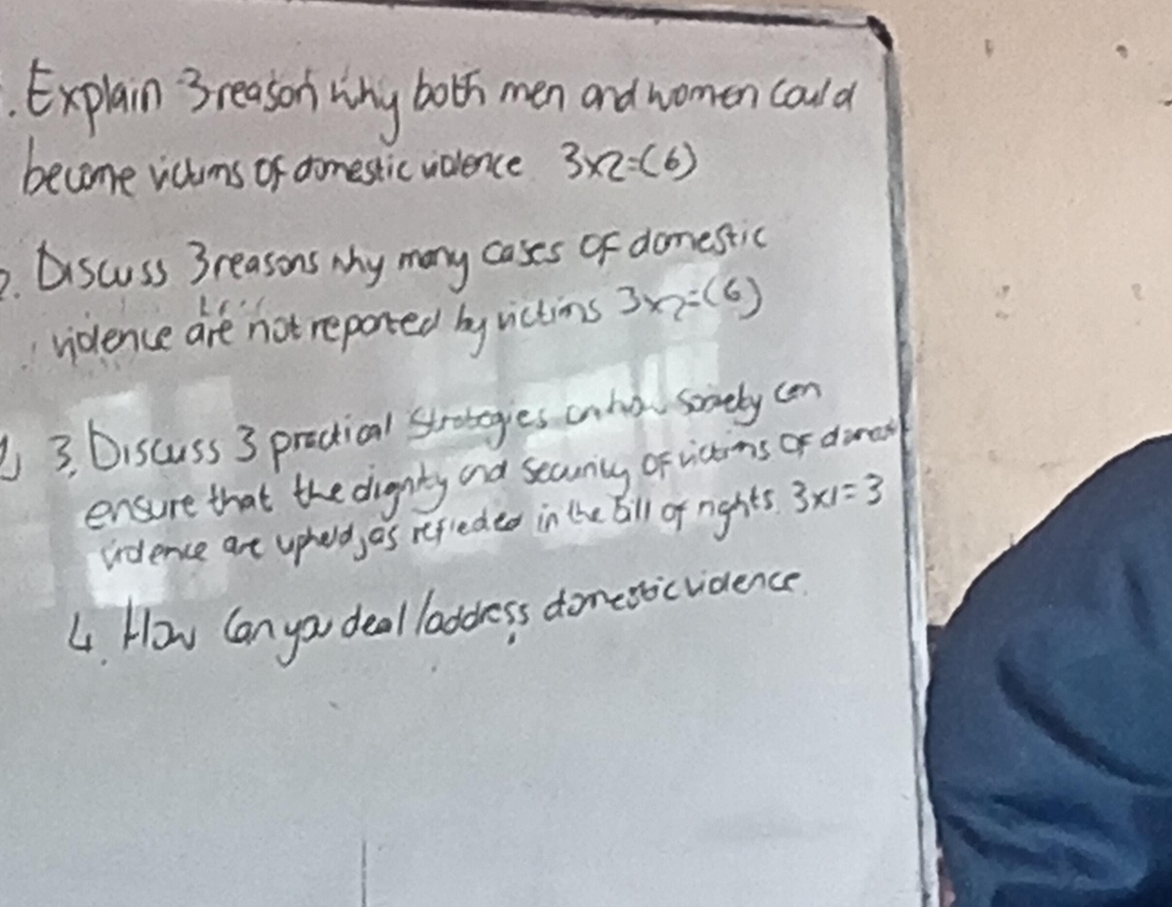 1. Explain 3 reason why both men and women | StudyX