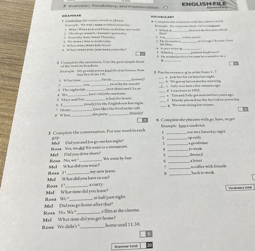 1 Underline the correct word or phrase. | StudyX