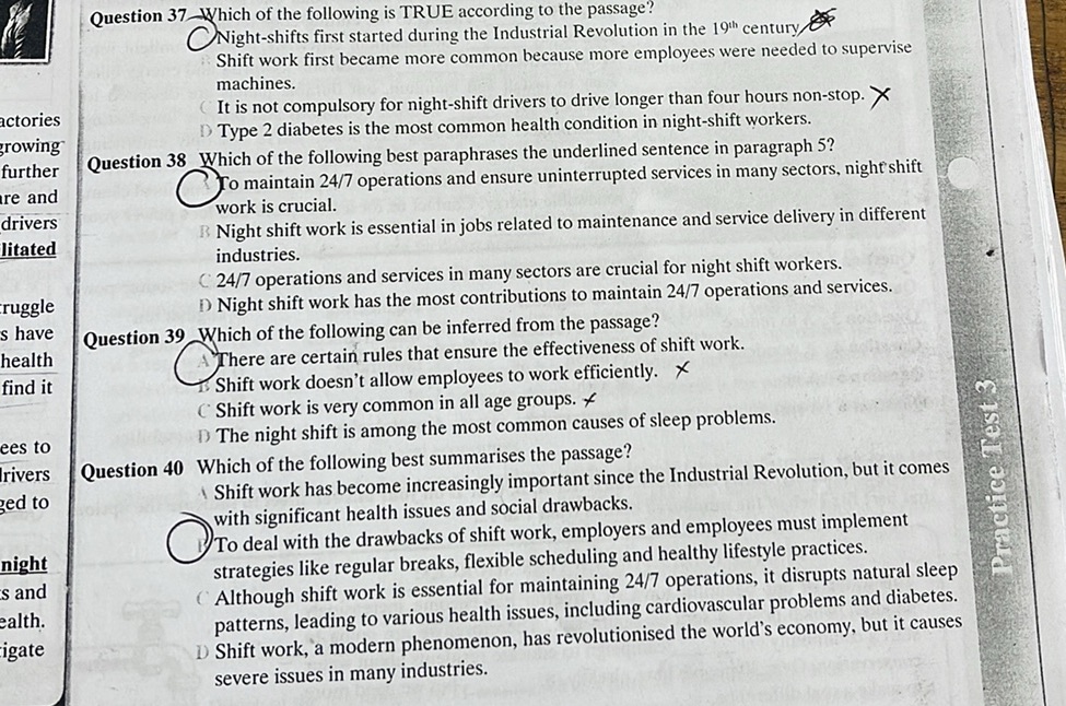 Question 37 Which of the following is TRUE | StudyX