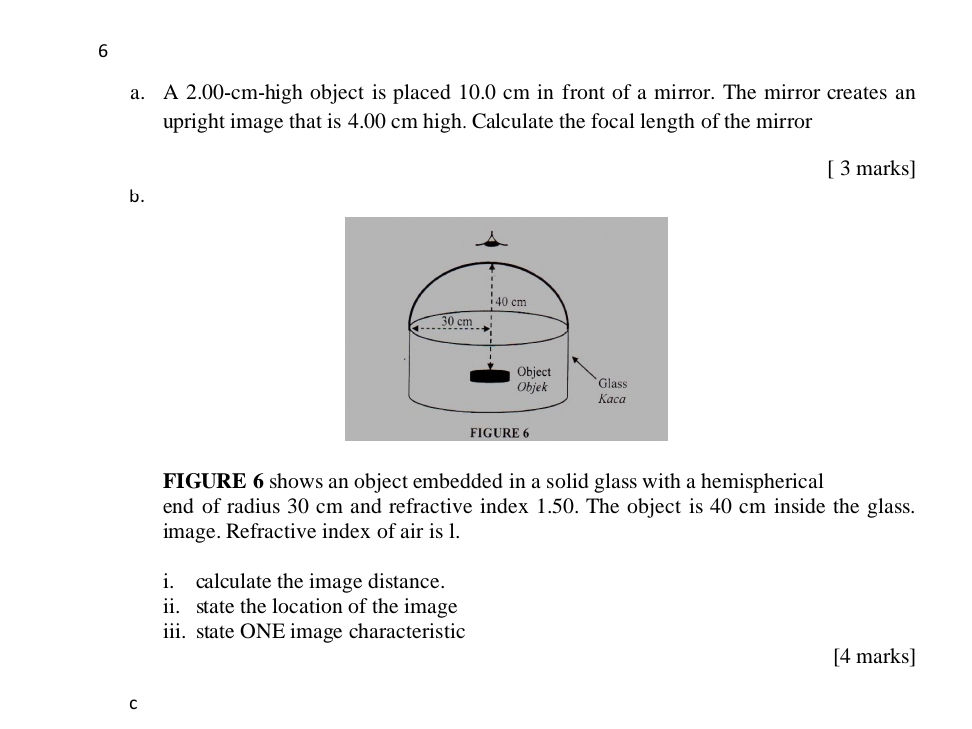 a. A 2.00-cm-high object is placed 10.0 cm | StudyX