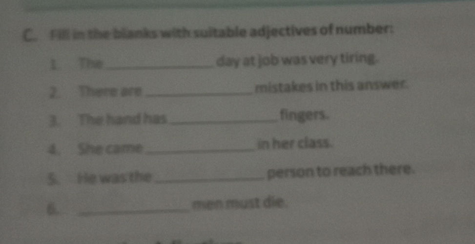 C. Fill in the blanks with suitable | StudyX
