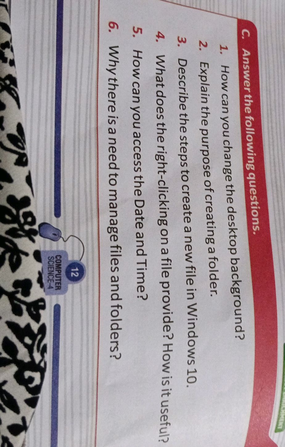 C. Answer the following questions. 1. How | StudyX