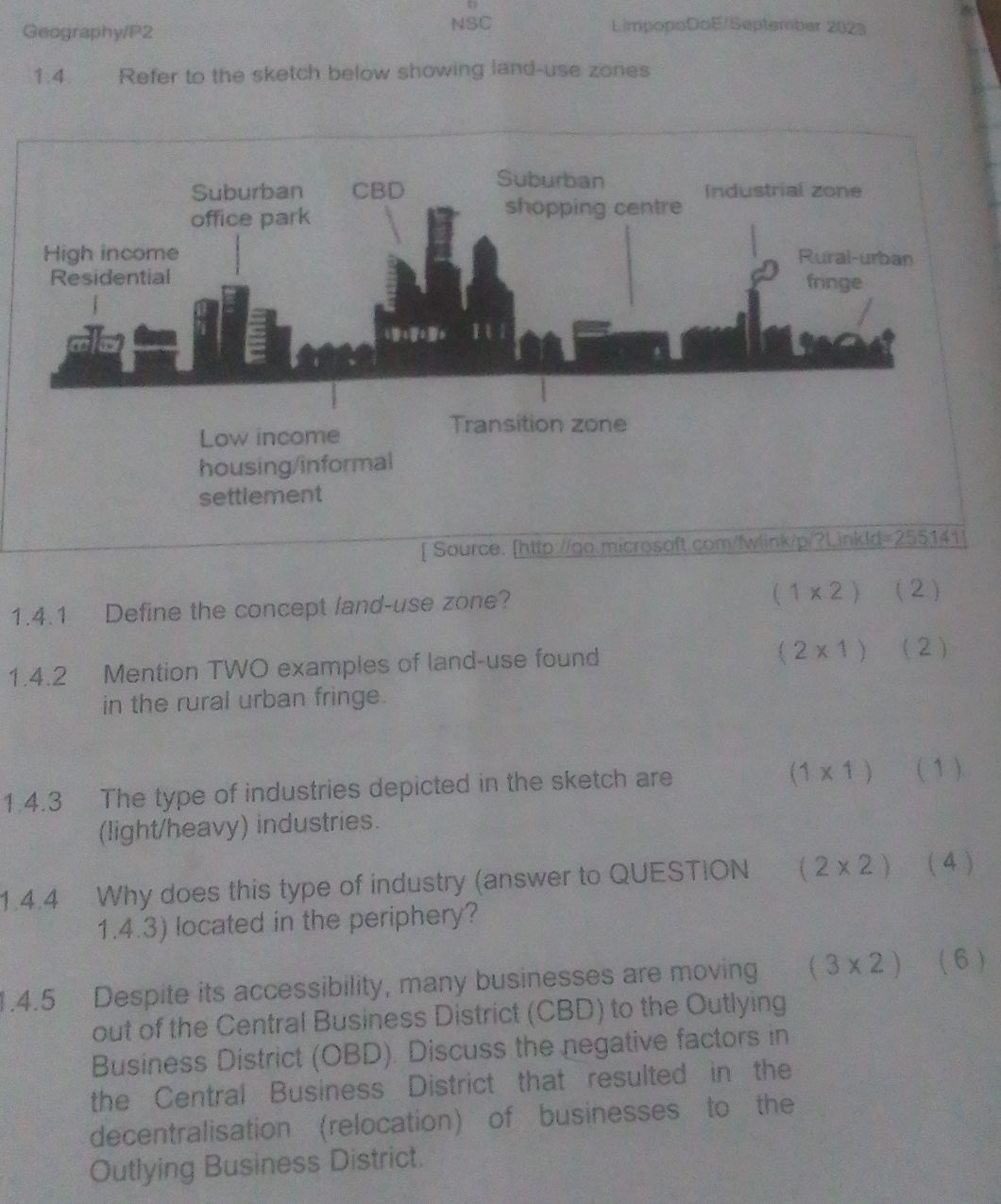 1.4 Refer to the sketch below showing | StudyX