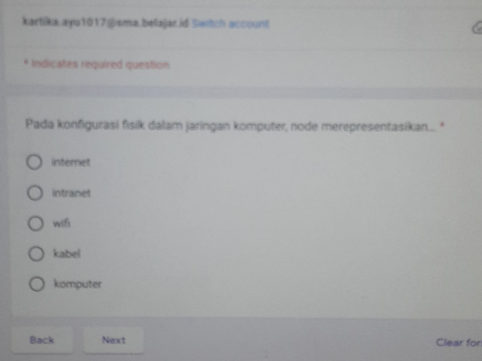 Pada konfigurasi fisik dalam jaringan | StudyX