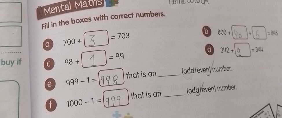 Fill in the boxes with correct numbers. a) | StudyX