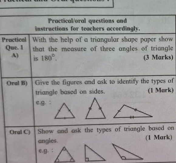 Practical/oral questions and instructions | StudyX