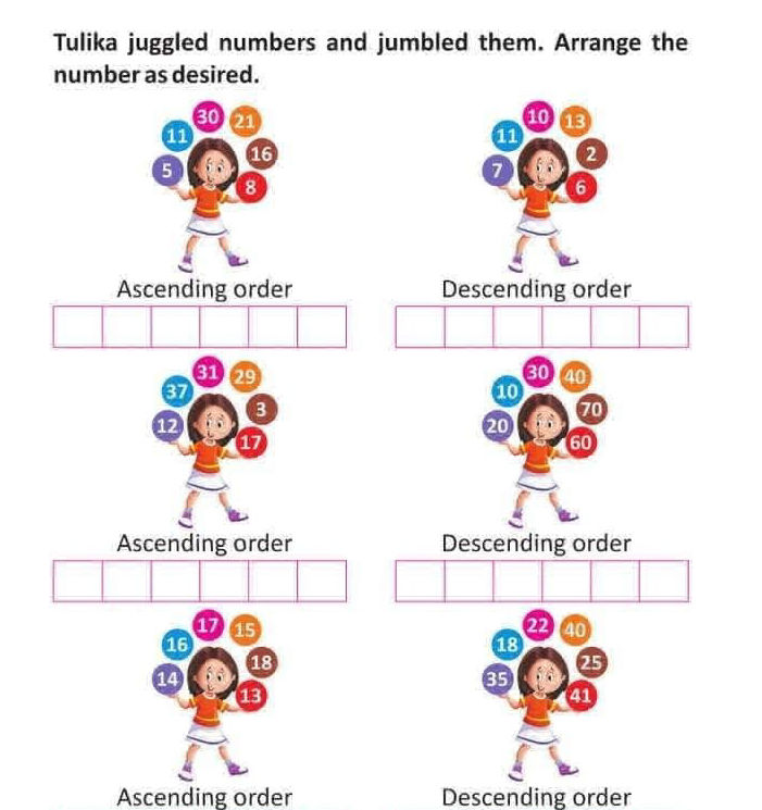 Tulika juggled numbers and jumbled them. | StudyX